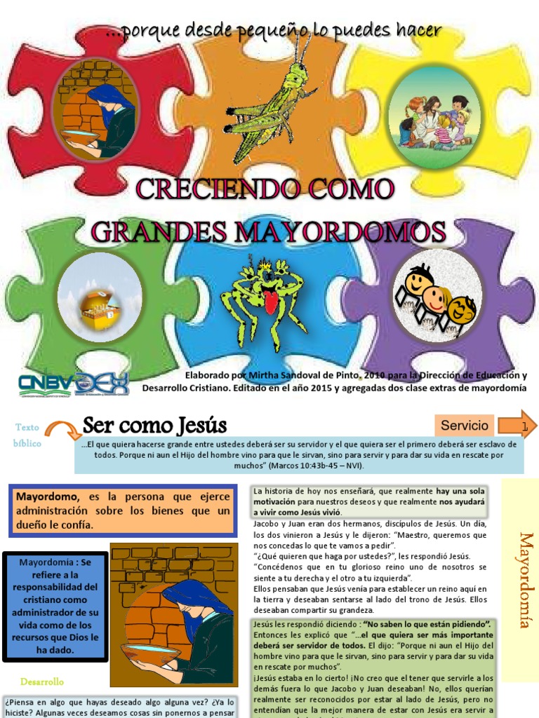 Mayordomía para Ninos | PDF | Jesús | Cristo (título)