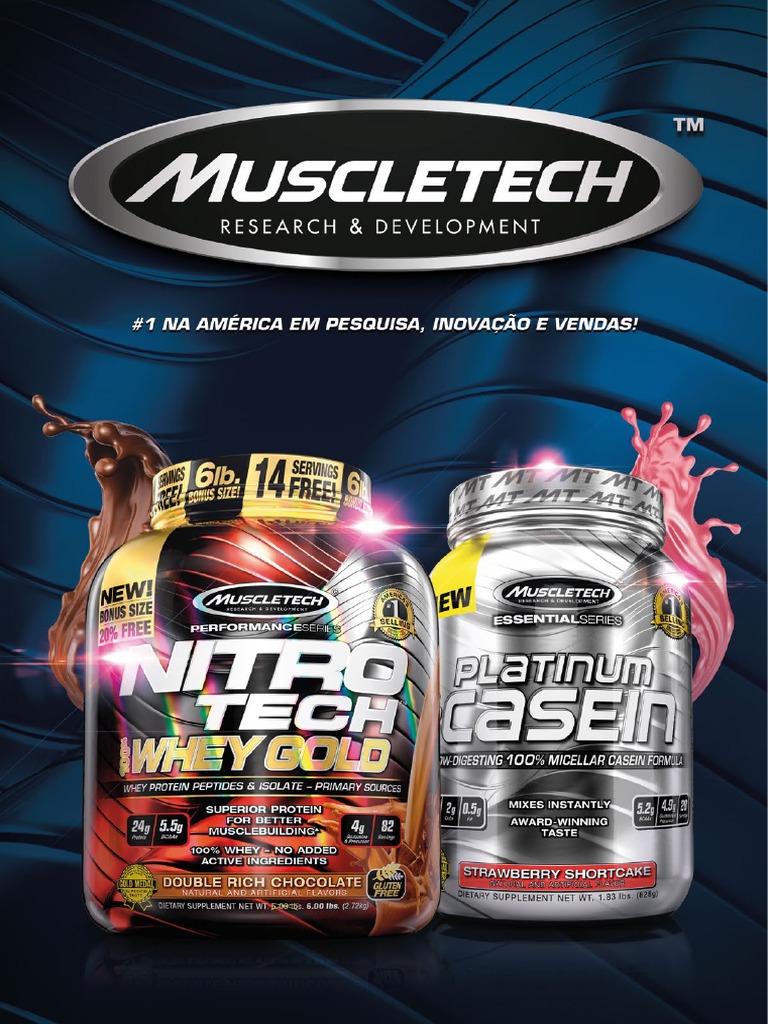 Catalogo - Muscletech | PDF | Chocolate | Proteínas