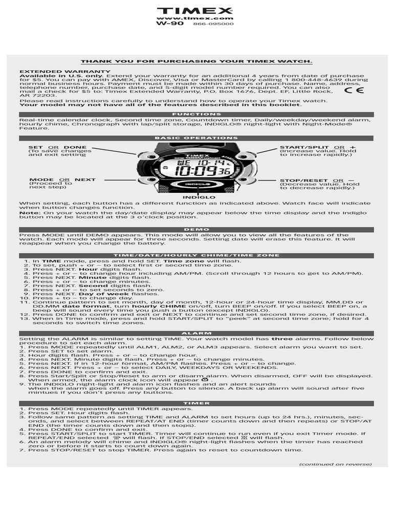 Timex Expedition | PDF | Clock | Nature