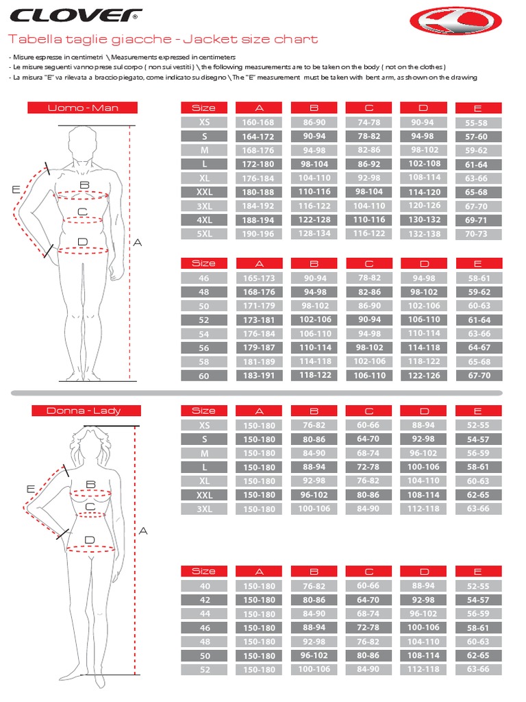 Clover Size Chart | PDF