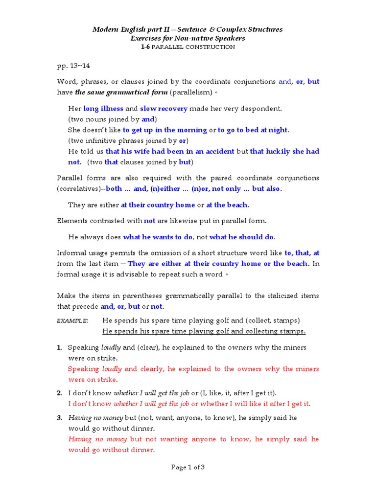 1-06 Parallel Construction | PDF | Phrase | Word