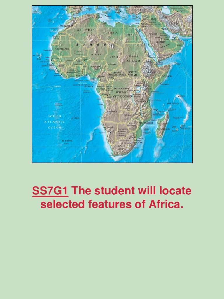 Key Geographic Features of Africa | PDF | Sahara | Africa