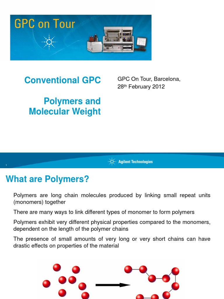 1-Conventional GPC - Polymers Ans Molecular Weight | PDF | Polymers ...