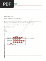 Data Handling CBSE Class 7 Worksheet | PDF