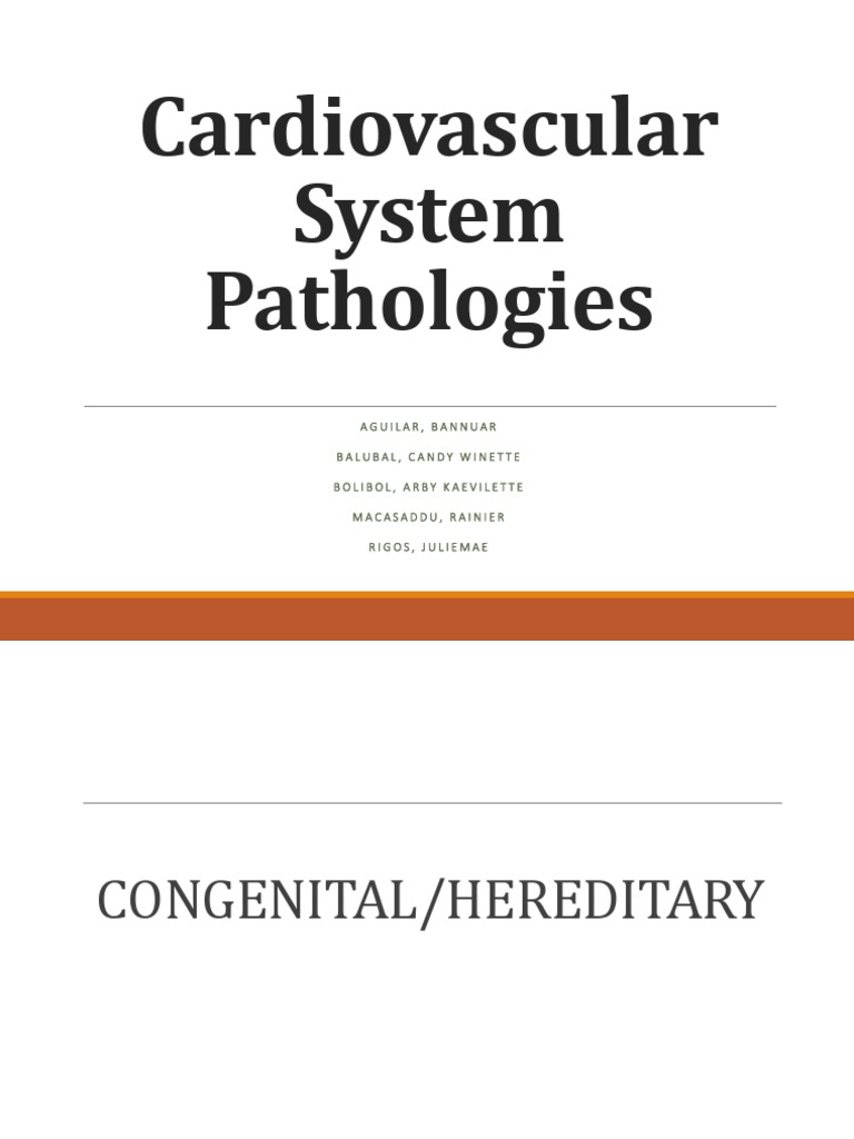 Pathology of Cardiovascular | PDF | Congenital Heart Defect | Heart Valve