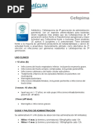 Ficha Técnica de CEFRADINA | PDF | Medicina CLINICA | Especialidades ...