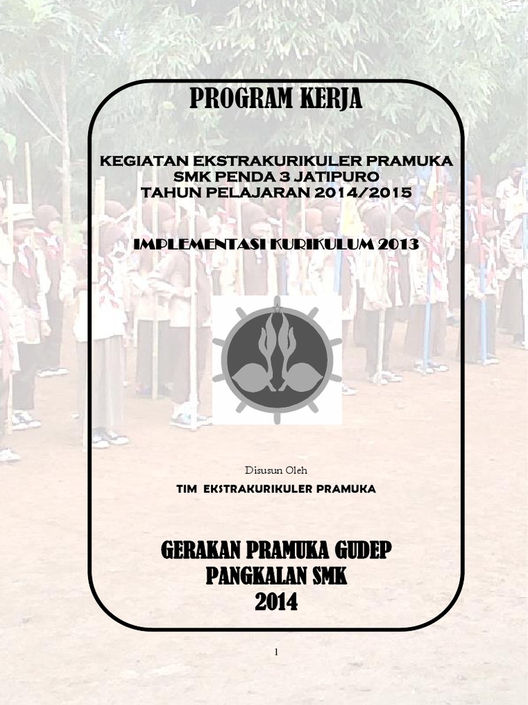 Program Kerja Ekstra Pramuka SMK Penda 3 | PDF