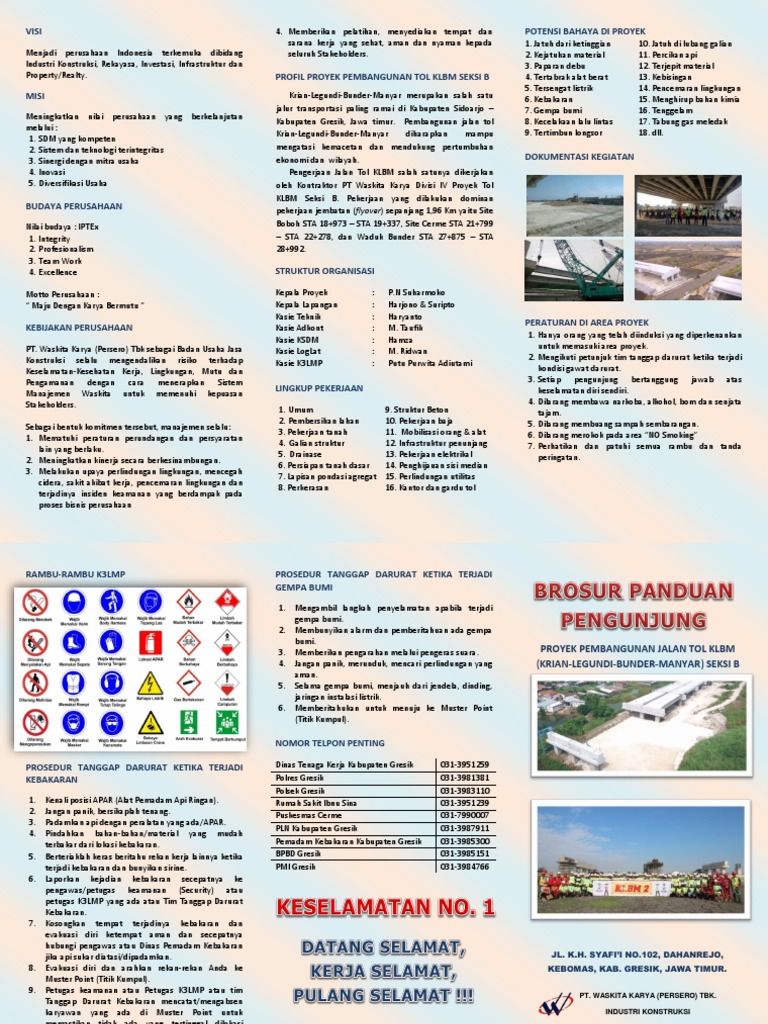 Leaflet Proyek Jalan Tol KLBM Seksi B | PDF