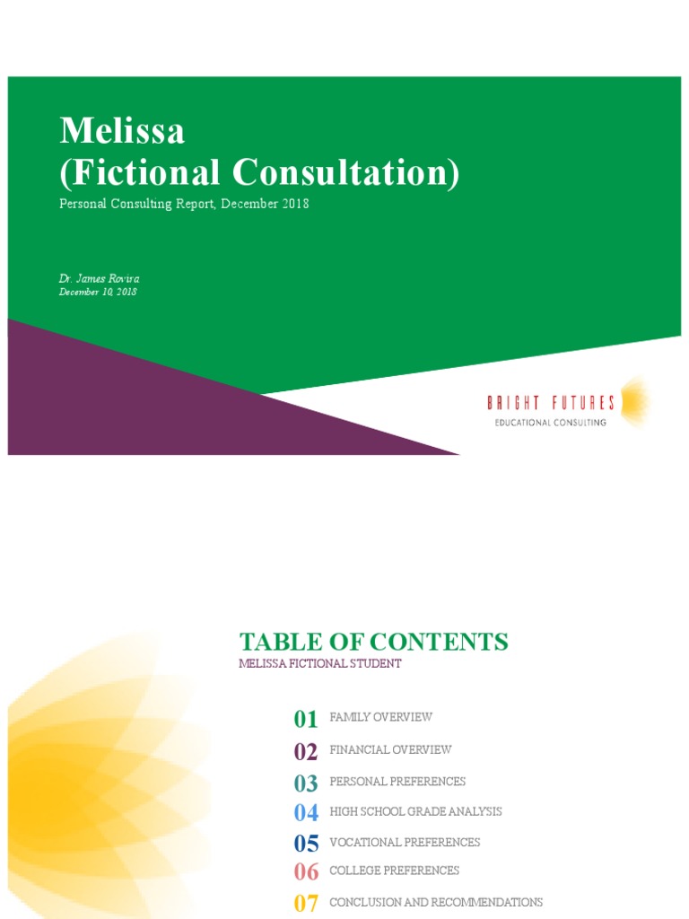 Melissa's Consultation Report Summary | PDF | Medical School | Academic ...