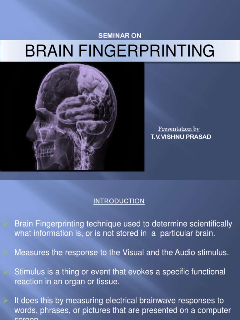 Brain Fingerprinting | PDF | Electroencephalography | Polygraph