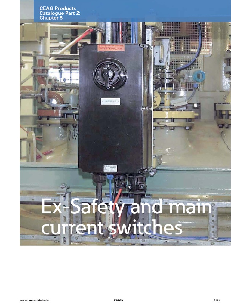 CEAG Safety Switch | PDF | Fuse (Electrical) | Alternating Current
