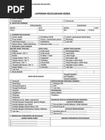Form Laporan Kejadian Kecelakaan Kerja K3 | PDF