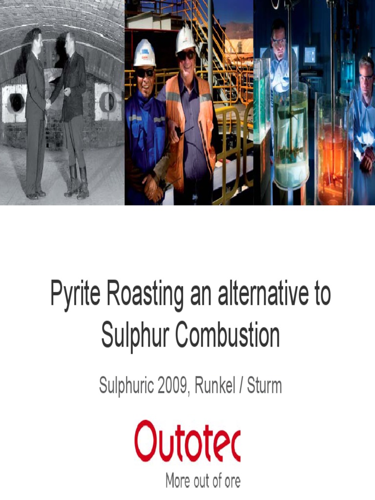 Pyrite Roasting for Sulphuric Acid Production | PDF