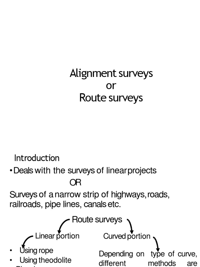 Alignment Survey | PDF | Tangent | Angle