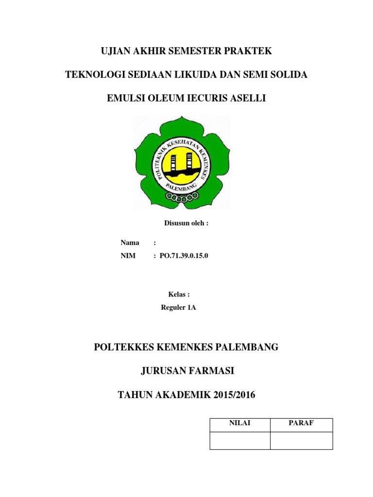 Emulsi Minyak Ikan | PDF | Memasak, Makanan, & Anggur