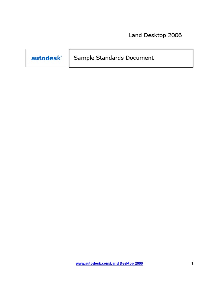 Standard Drawing Setup, File Naming Conventions, and Layer Standards for Land Desktop 2006 | PDF ...