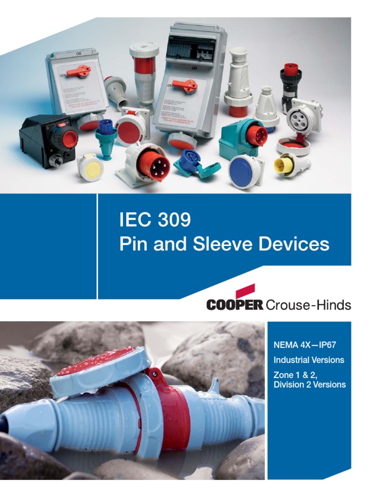 IEC 309 Pin and Sleeve Devices: NEMA 4X-IP67 Industrial Versions Zone 1 ...