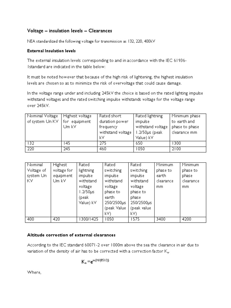 Transmission OHL Standards | PDF | Insulator (Electricity) | Electric ...