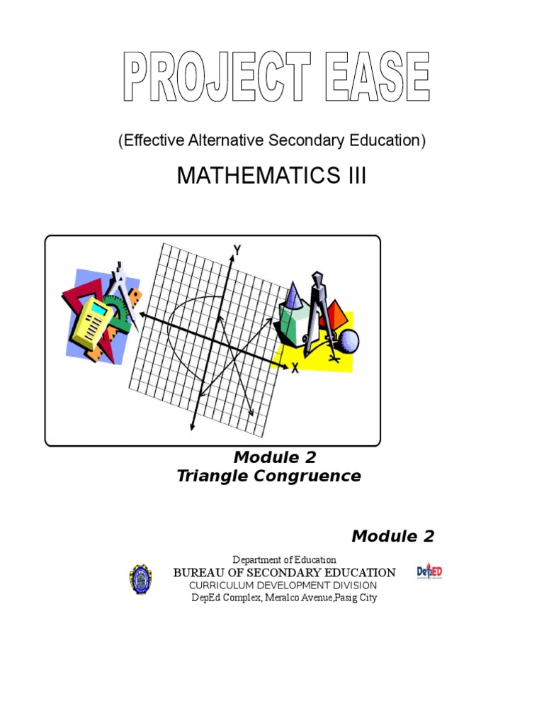 Module 1 - Triangle Congruence | PDF | Triangle | Elementary Mathematics