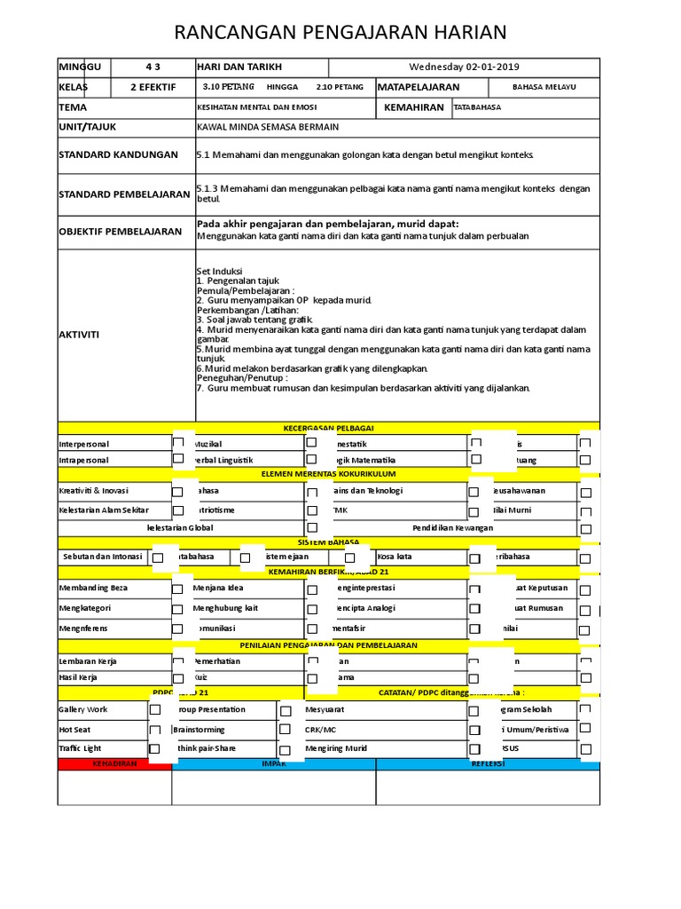 RPH BM T6 2019 | PDF