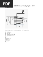 CNC Fanuc G73 Pattern Repeating Cycle CNC | PDF
