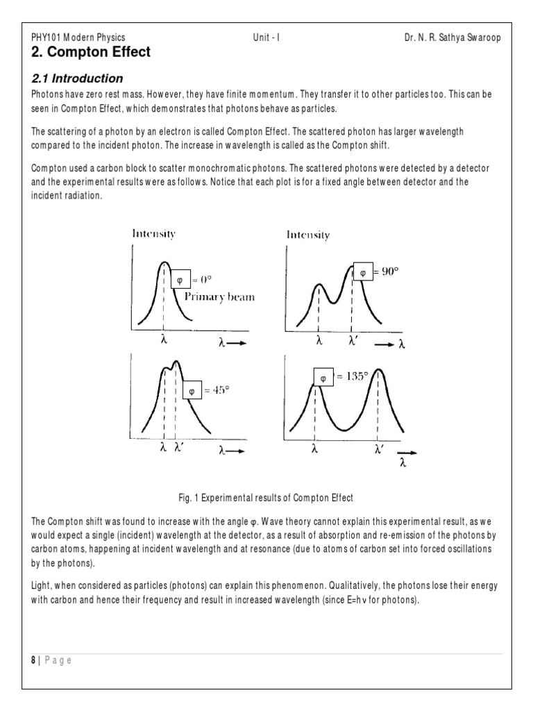 Compton Effect | PDF | Photon | Scattering