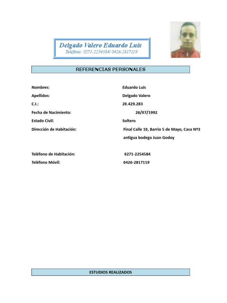 Modelo Resumen Curricular | PDF | Microsoft | Educación avanzada