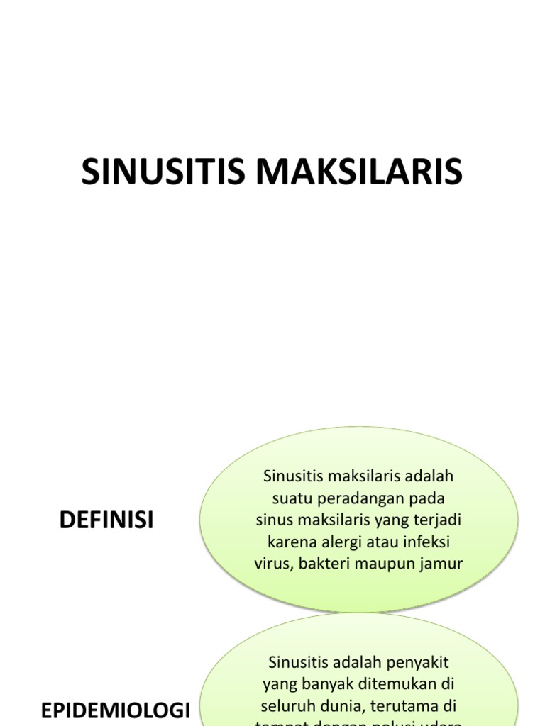 Sinusitis Maksilaris | PDF