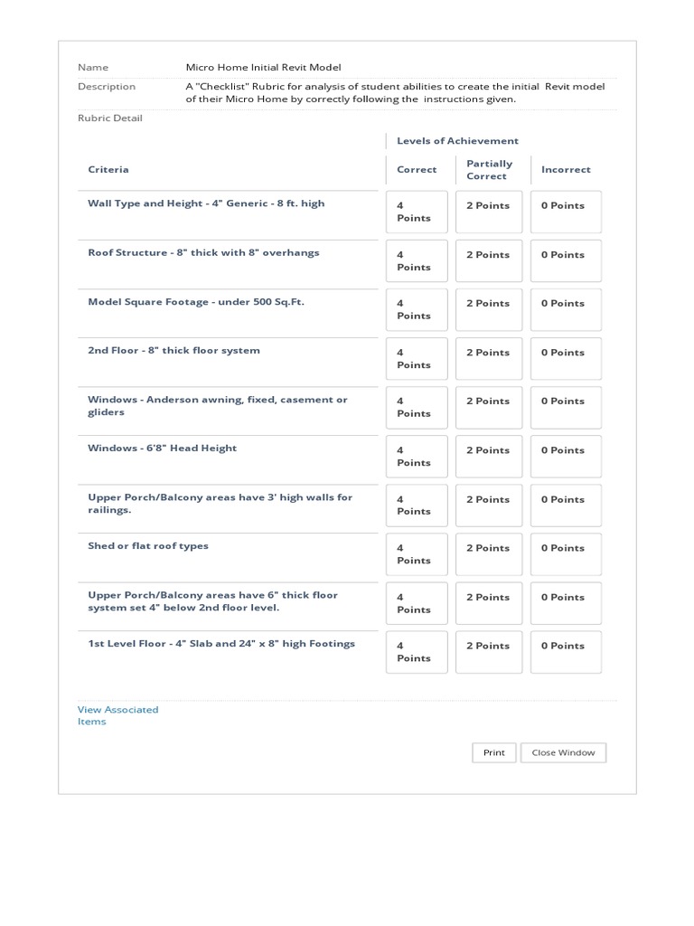 Revit Model Rubric | PDF | Cultural Heritage | Architectural Design