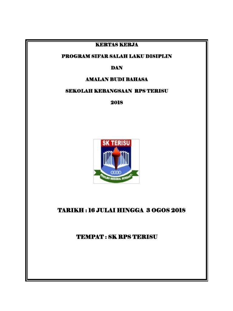 Kertas Kerja Ponteng Sifar | PDF | Karier & Perkembangan