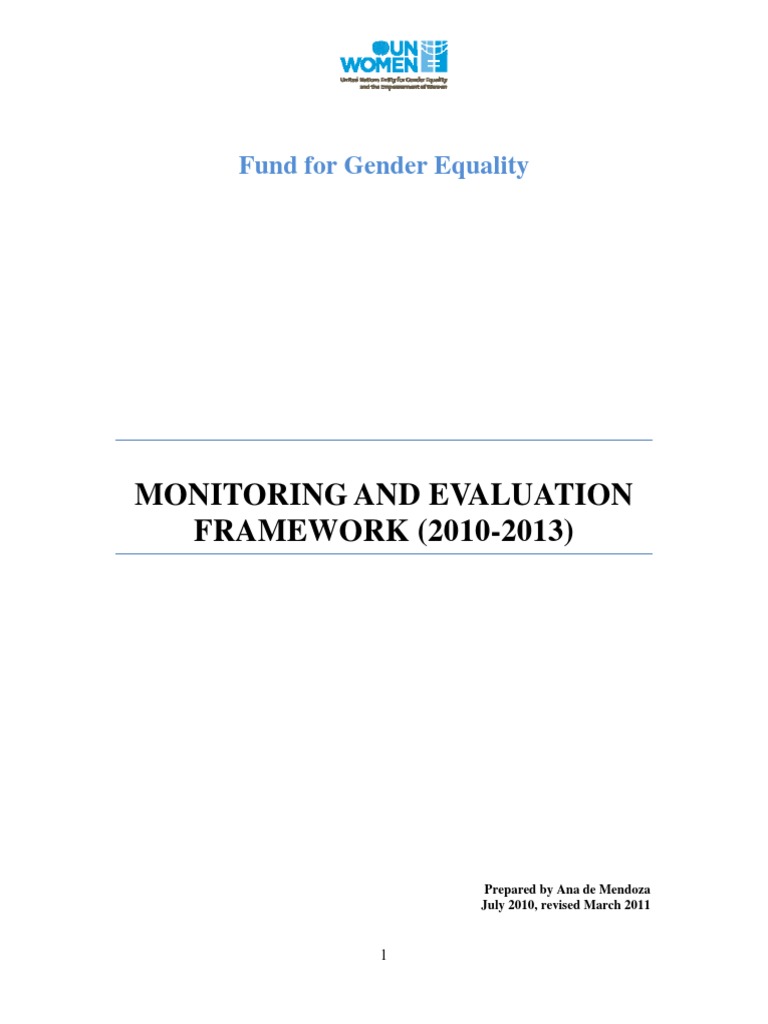 Fge Mande Framework Pdf Monitoring And Evaluation Evaluation