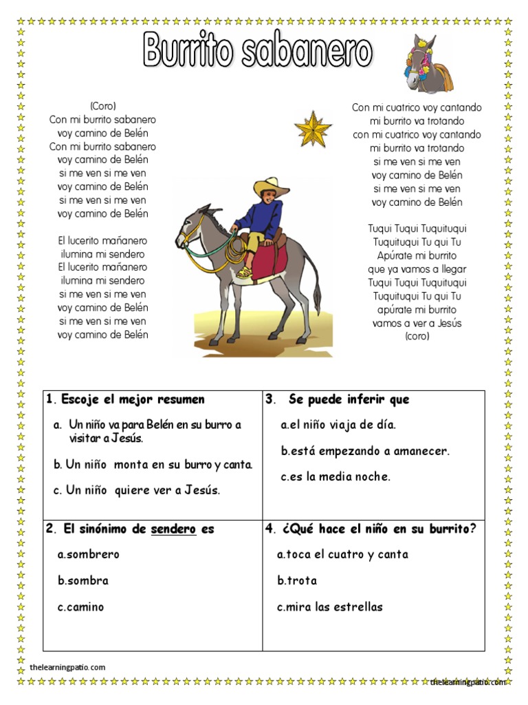 Villancicos - BURRITO SABANERO PDF | PDF