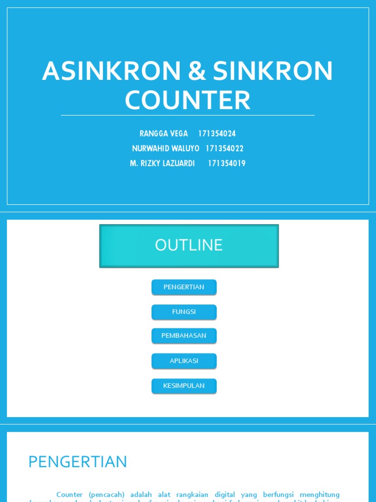 Asinkron & Sinkron Counter | PDF