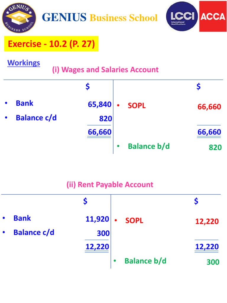 LCCI Level 1 - Chapter 10 (Part II) | PDF | Accrual | Expense