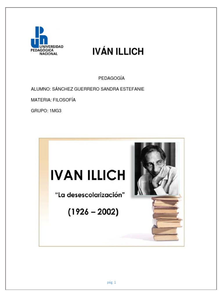 Pedagogía de Iván Illich: Educación Libre | PDF | Autor | Aprendizaje