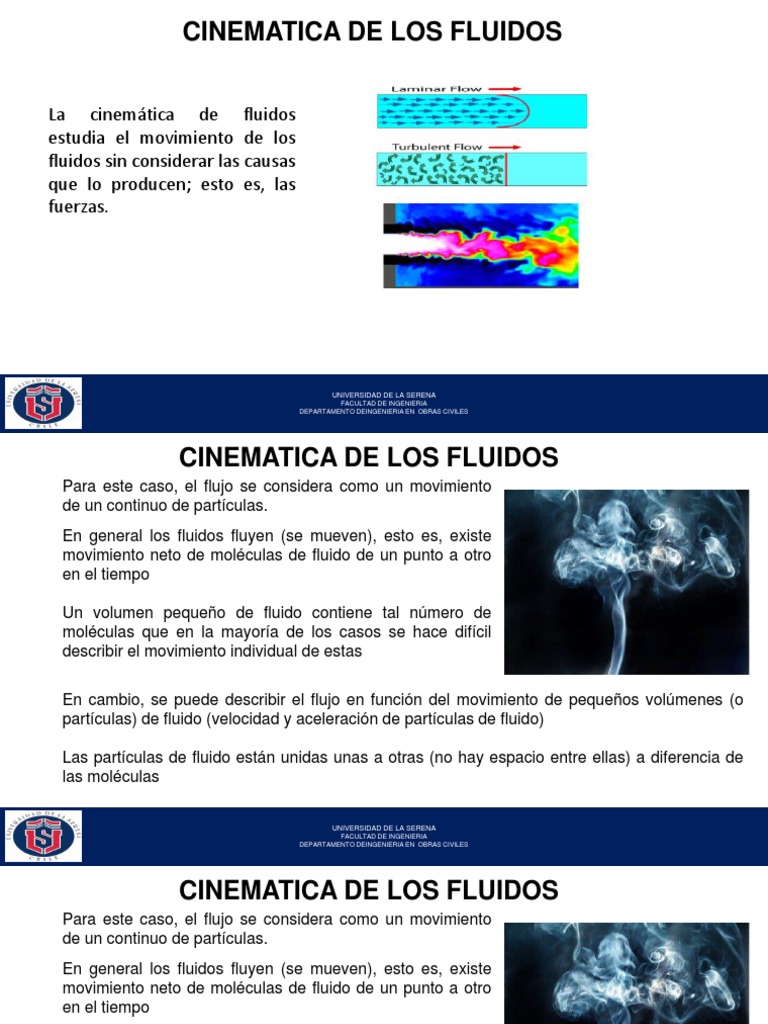Cinematica de Los Fluidos - Mod | PDF | Mecánica de fluidos | Movimiento (física)
