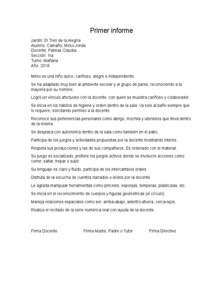 Camaño, Mirko Jonás | PDF | Relaciones personales, crianza y desarrollo ...