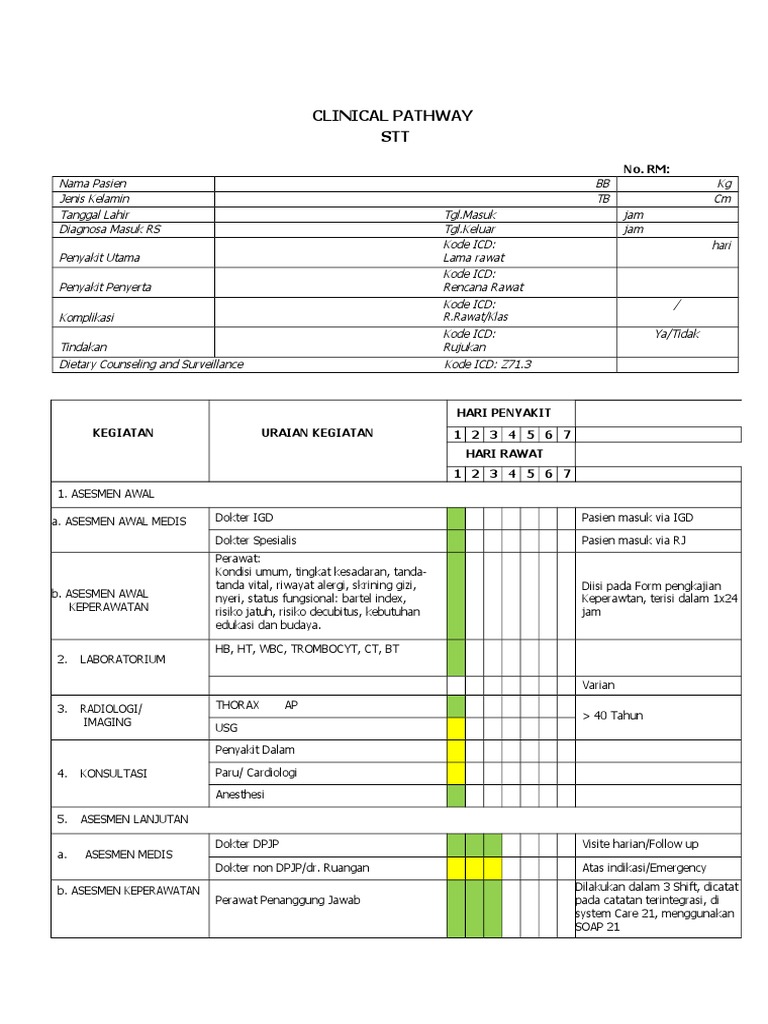 Panduan Clinical Pathway STT Medis | PDF