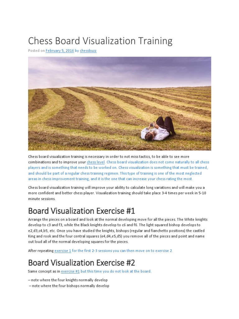 Chess Board Visualization Training Guide | PDF | Chess | Game Theory