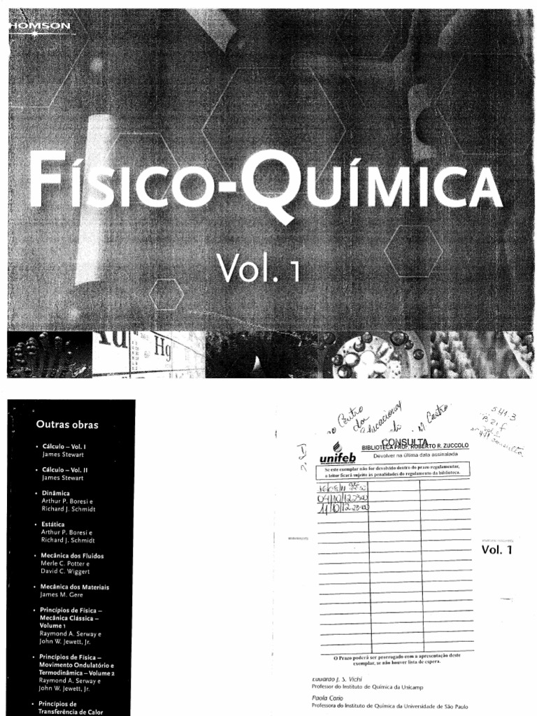 Fisico-Química Volume 1 David.w.ball | PDF