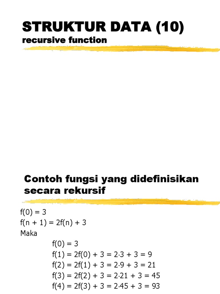 Fungsi Rekursif | PDF