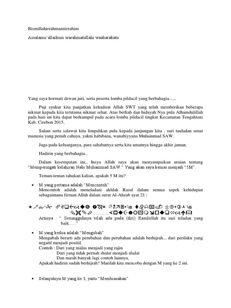 Contoh Materi Pildacil | PDF