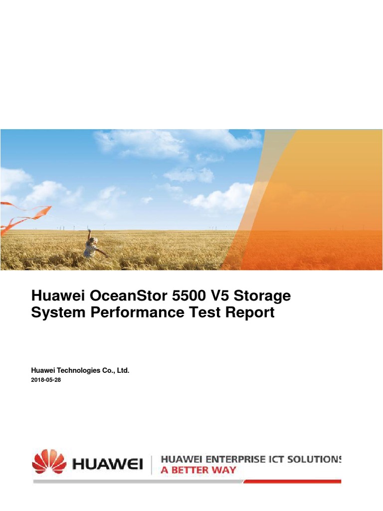 Huawei OceanStor 5500 V5 Storage System Performance Test Report | PDF ...