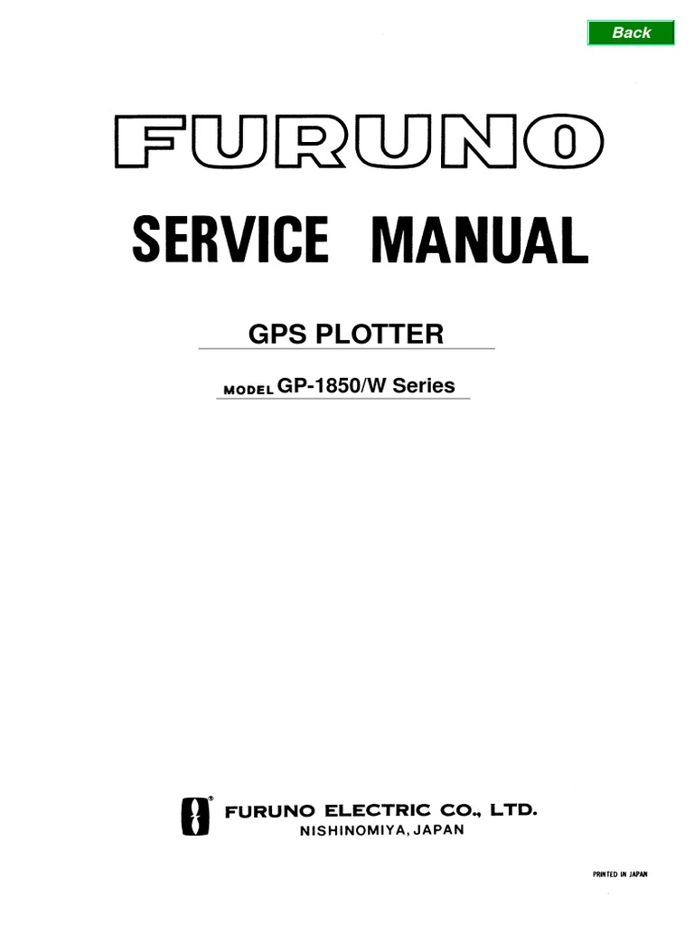 gp1850 Service Manual Furuno PDF | PDF | Backlight | Dynamic Random ...