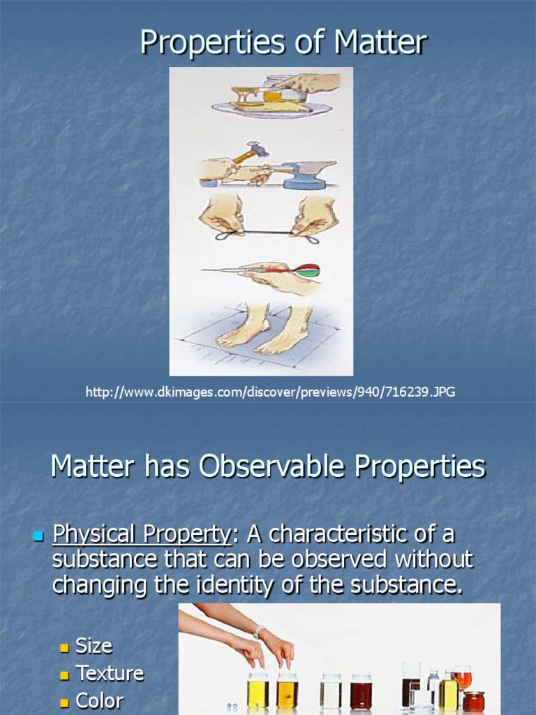 Properties of Matter.ppt | Chemical Substances | Density