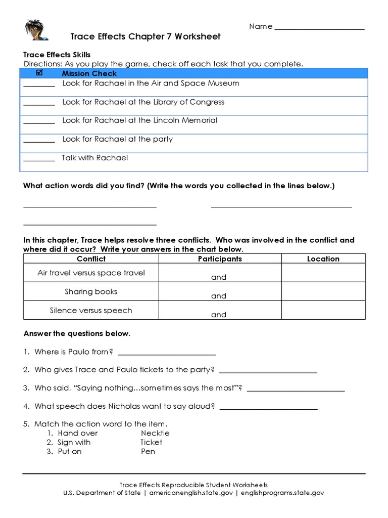 Chapter 7 Worksheet | PDF