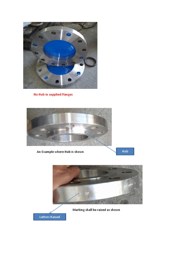 No Hub in Supplied Flanges: An Example Where Hub Is Shown | PDF