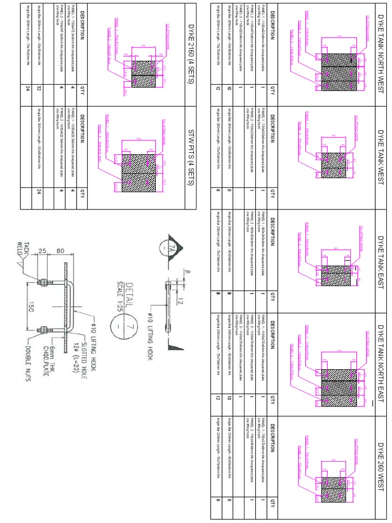 Chequered Plate Shop Drawing | PDF | Armoured Fighting Vehicles | Tanks