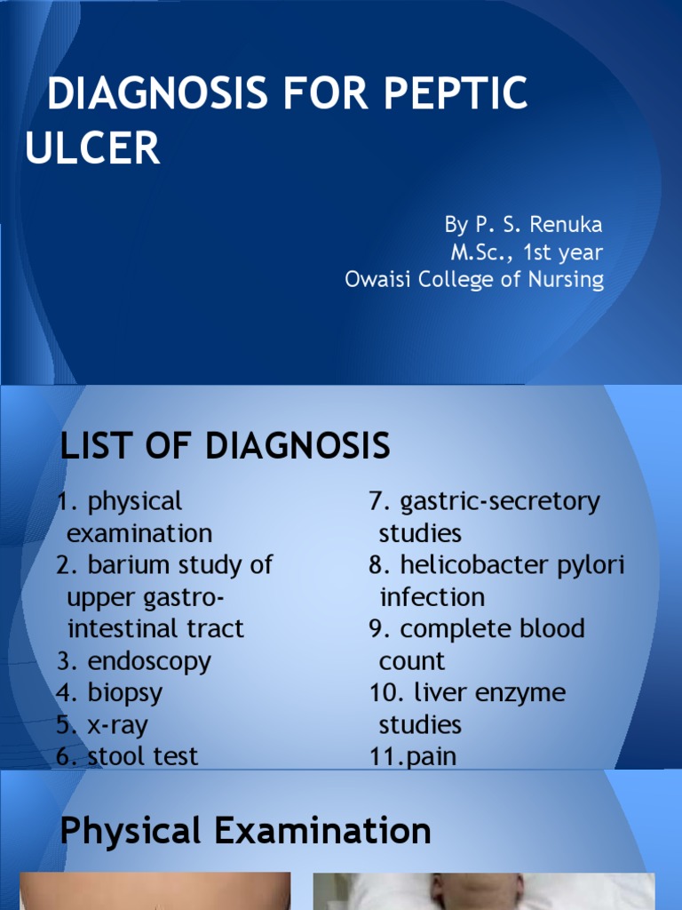 Peptic Ulcer Diagnosis | PDF
