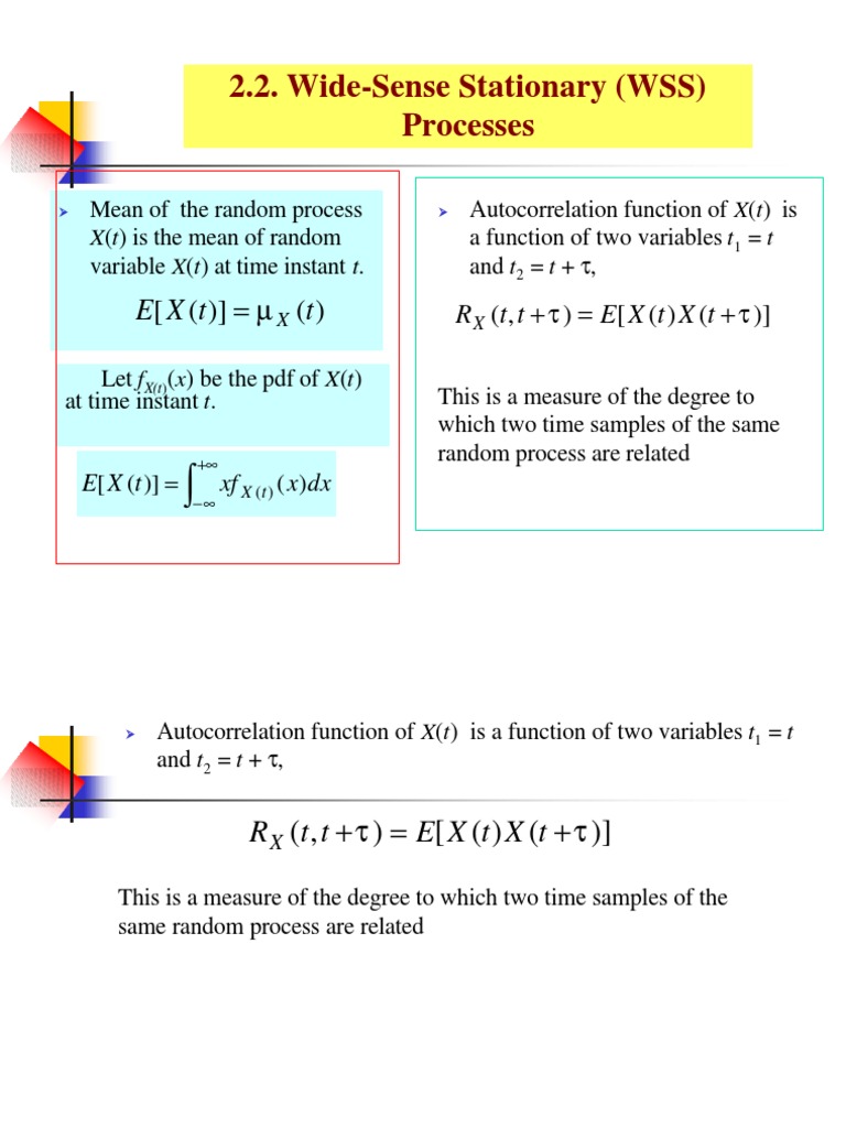 An In-Depth Explanation of Wide-Sense Stationary Processes ...